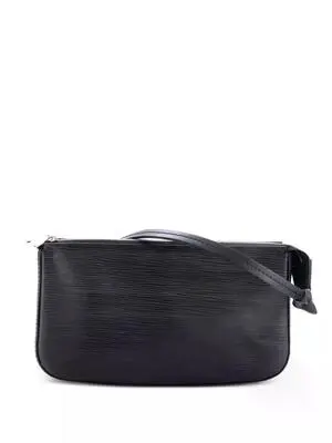 LOUIS VUITTON Pochette Accessoires Nm Epi Leather Clutch Bag - Black