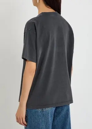 ANINE BING Cade Leopard Cotton T-shirt