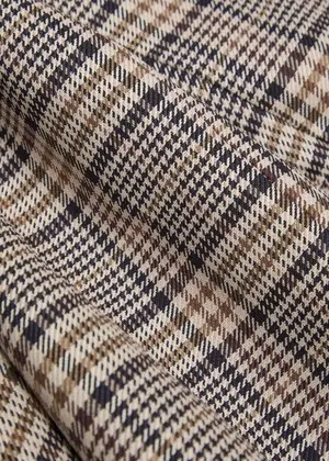 ANINE BING Quinn Checked Oversized Blazer