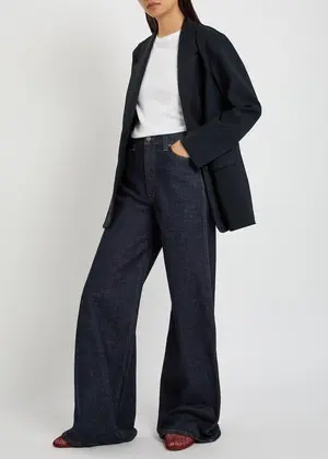 High Chatalaine Oversized Jersey Blazer