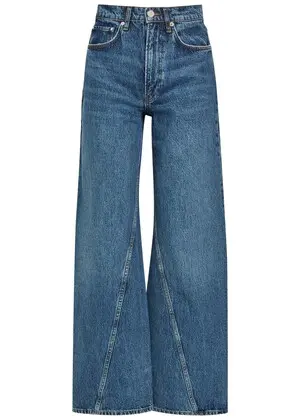 ANINE BING Brie Wide-leg Jeans - Denim