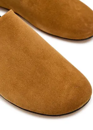 JW Anderson Suede And Leather Babouche Flats