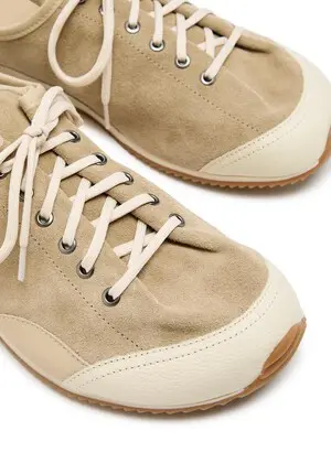 LEMAIRE Gummy Grip Panelled Suede Sneakers