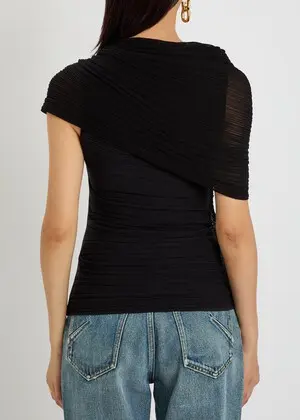 Balmain Layered Textured Close-knit Top