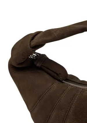 LEMAIRE Fortune Croissant Mini Nubuck Top Handle Bag