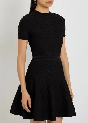 Balmain Textured Close-knit Mini Dress