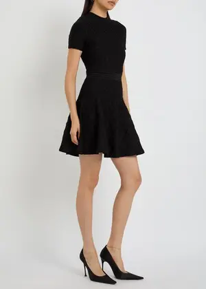 Balmain Textured Close-knit Mini Dress