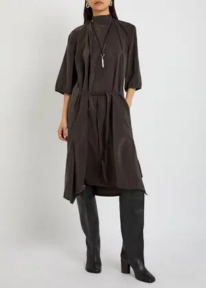 LEMAIRE Silk-blend Midi Dress