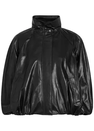 Simkhai Jada Leather Cape Jacket