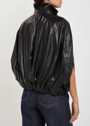Simkhai Jada Leather Cape Jacket