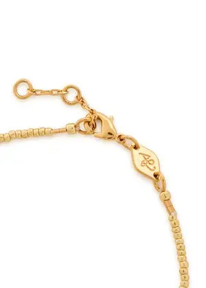 Anni Lu Bluebell Bloom Beaded 18kt -plated Bracelet