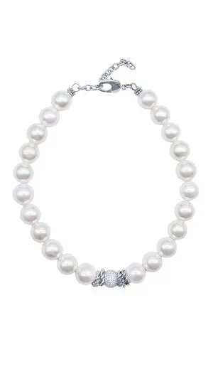 BAYEMEYC Pearl Empire Necklace - Silver