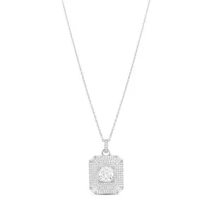 SHYMI Square Medallion Pendant - Silver