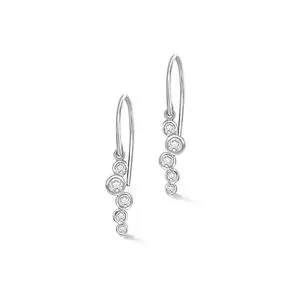 DOWER & HALL Solid Gold And Diamonds Small Cascade Drop Earrings
