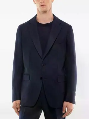 FURSAC Herringbone-pattern Wool Blazer