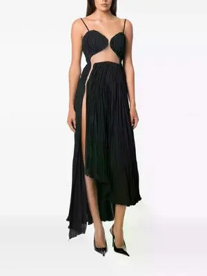 NORINA ST Acatia Cut-out Pleated Asymmetric Dress
