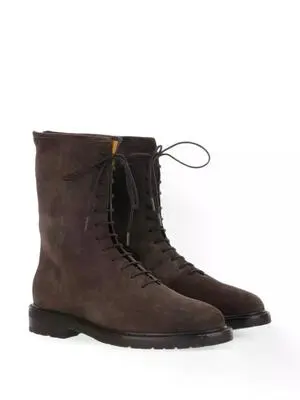 Legres Suede Lace-up Ankle Boots