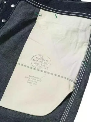 SUGAR CANE JEANS Contrast-stitch Carpenter Shorts