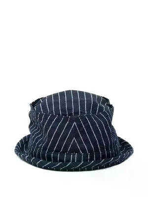 SUGAR CANE JEANS Stripe-pattern Bucket Hat