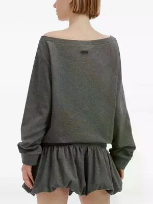 Izzue Off-shoulder Bubble-hem Mini Dress
