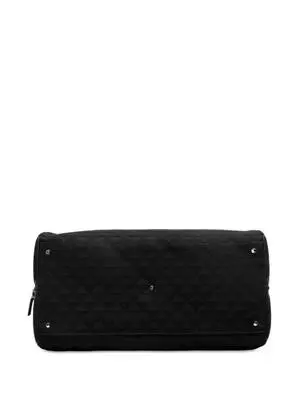 Prada 2013-2026 Saffiano Trimmed Embroidered Fabric Travel Bag