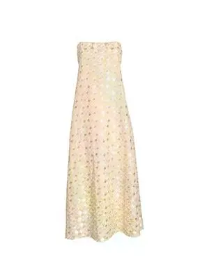 Greek Archaic Kori Lace-up Maxi Dress