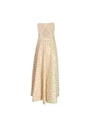 Greek Archaic Kori Lace-up Maxi Dress