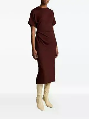 Vince Ruched Midi Dress