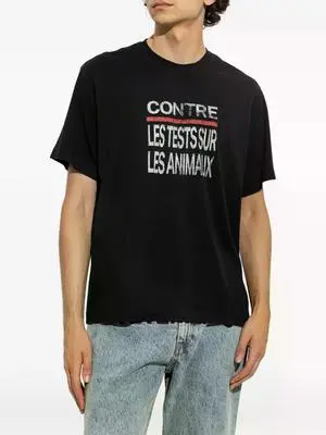Vetements Slogan-print Distressed T-shirt