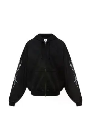 Vetements Tribal-print Zip-up Hoodie
