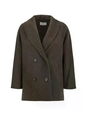 THE DYNAMIS STUDIO Double-breasted Shawl-lapel Coat