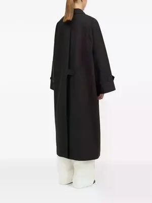 Mark Kenly Domino Tan Caro Long-sleeve Trench Coat