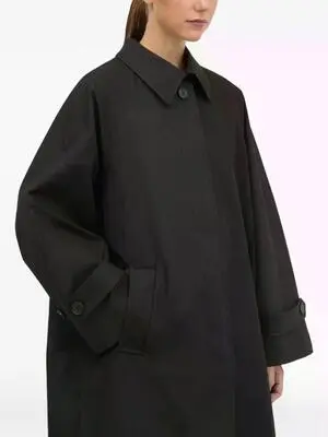 Mark Kenly Domino Tan Caro Long-sleeve Trench Coat