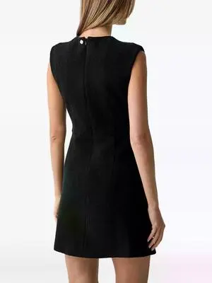 SILVIAN HEACH Bouclé-knit Sleeveless Mini Dress