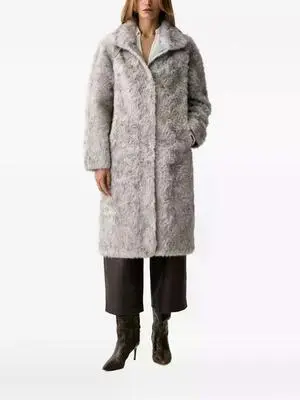 SILVIAN HEACH Faux-fur Belted Coat