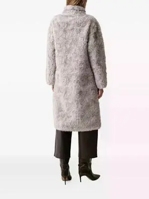 SILVIAN HEACH Faux-fur Belted Coat