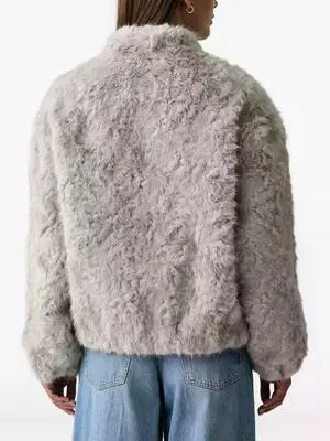 SILVIAN HEACH Faux-fur Pocket-detail Jacket