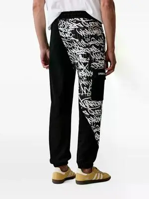 SPRAYGROUND Graffiti-print Cargo-pocket Track Pants