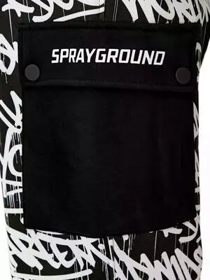 SPRAYGROUND Graffiti-print Cargo-pocket Track Pants