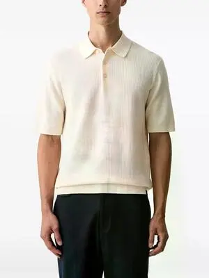 Scotch & Soda Waffle-knit Short-sleeve Polo Shirt