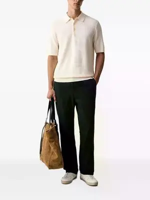 Scotch & Soda Waffle-knit Short-sleeve Polo Shirt