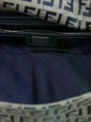 Fendi Zuchino Double Flap Shoulder Bag