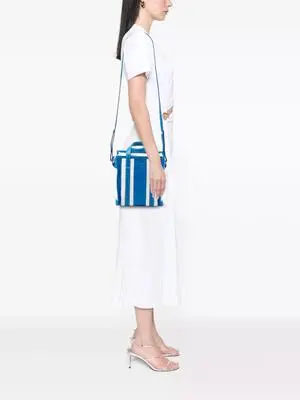 Balenciaga Lambskin Bazar Shopper Xs Satchel - Blue