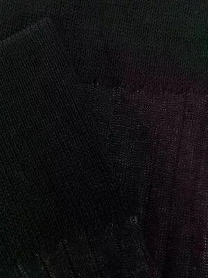Falke Shadow Ribbed Socks - Black