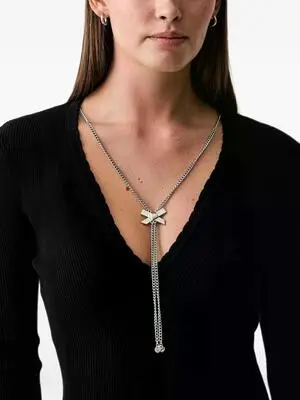 SILVIAN HEACH Ribbed V-neck Blouse