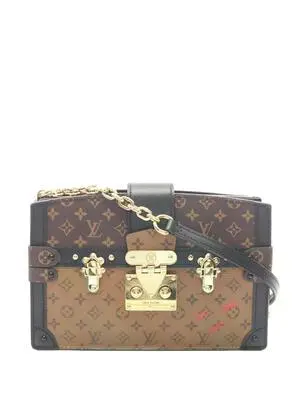 LOUIS VUITTON 2018-2026 Monogram Reverse Trunk Clutch Crossbody Bag - Brown