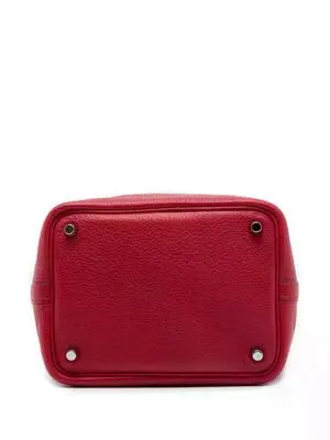 Hermès 2009 Clemence Picotin Lock 18 Handbag - Red