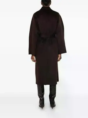 Elisabetta Franchi Belted Logo-plaque Coat