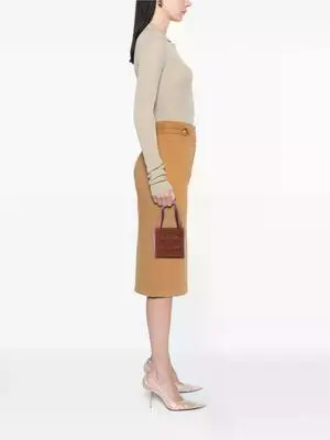 Celine Calfskin Cuir Triomphe Cube Handbag - Brown