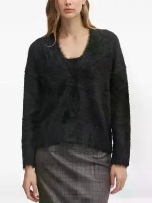 Sisley V-neck Cardigan - Black